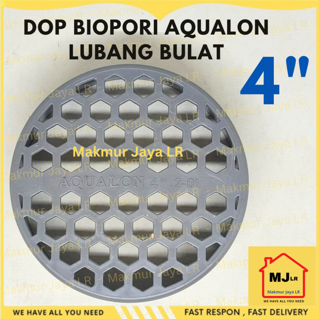 Jual DOP Saringan BIOPORI 4" 4 inch lubang bulat END CAP Walet Tutup ...