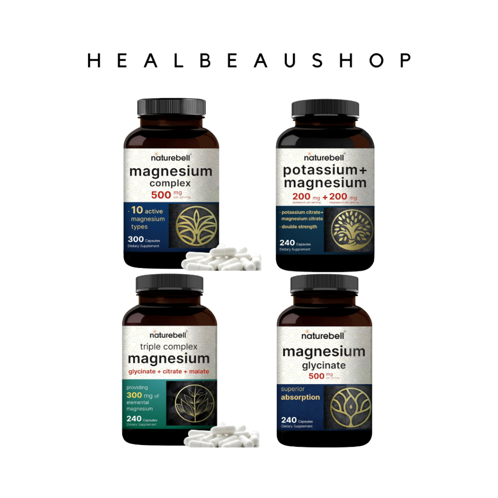 Jual Naturebell Magnesium Complex Glycinate Citrate Malate & Potassium 240caps | Shopee Indonesia