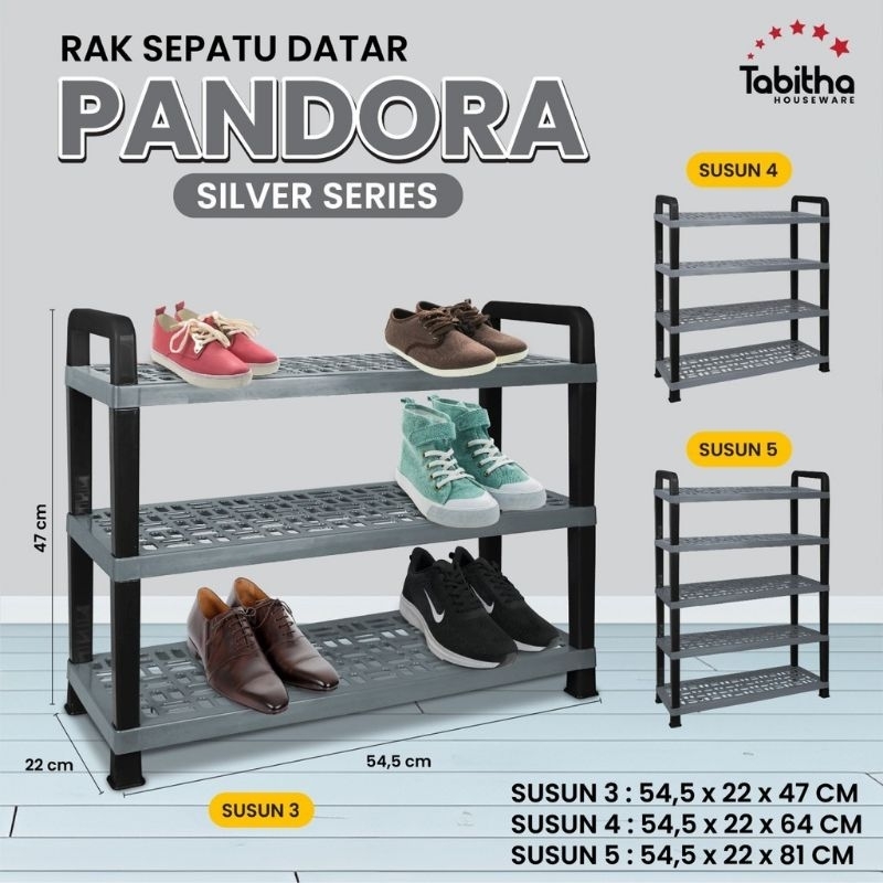 Jual Rak Sepatu Plastik 3Susun Rak Sendal 3 susun Tempat Sepatu Tempat ...