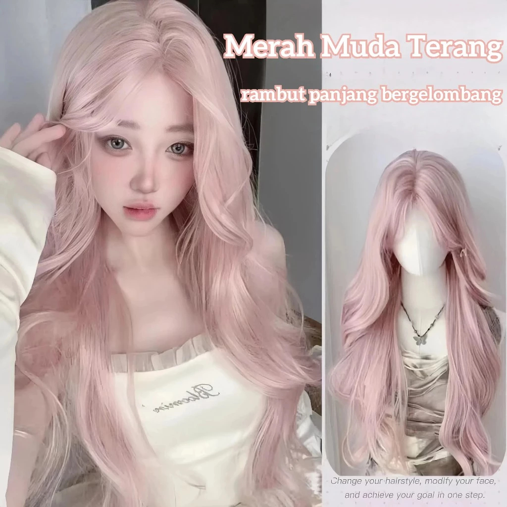 Jual Rambut palsu wanita full kepala wig korean style wig rambut ...
