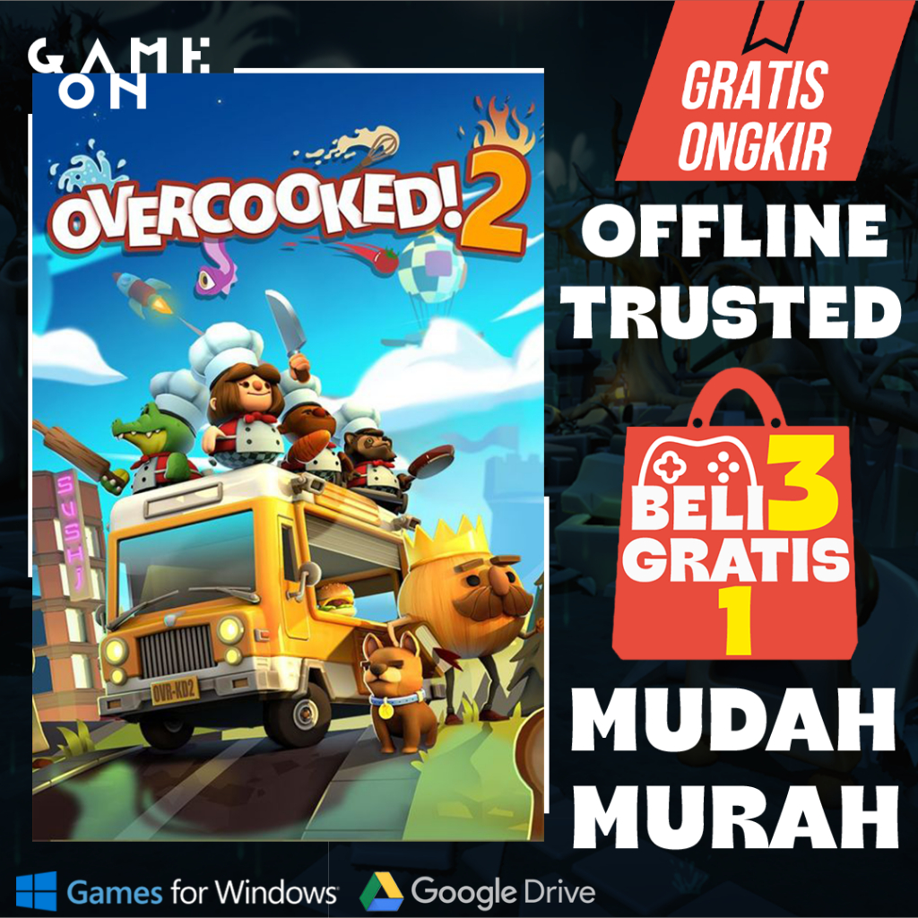 Jual Overcooked 2: Casual Simulator Game - PC Download - Offline ...