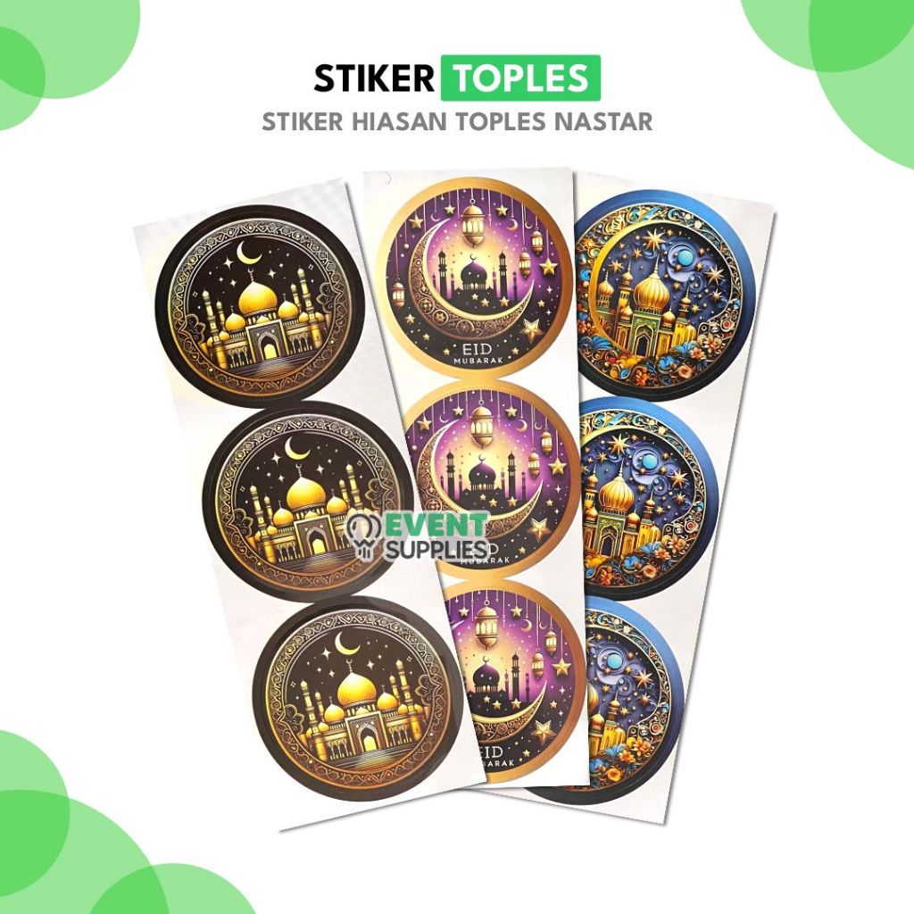 Jual [isi 3] Sticker Toples Hampers Ramadhan Lebaran Idul Fitri ...