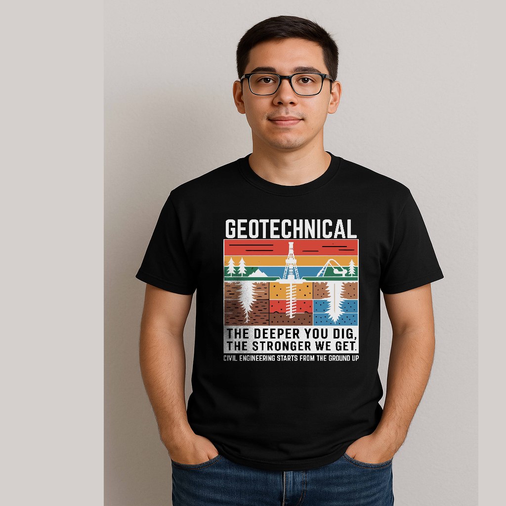 Jual Kaos GEOTECHNICAL ENGINEER – The Deeper You Dig The Stronger We ...