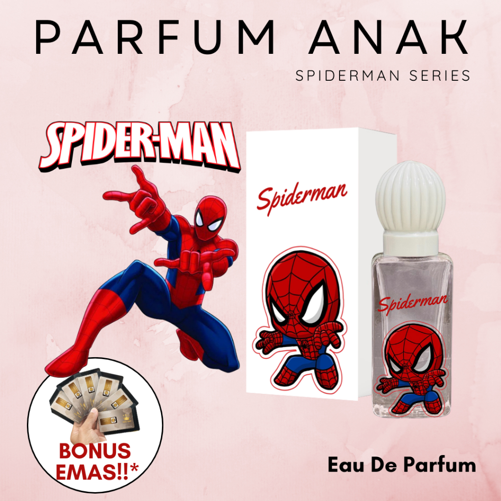 Jual Parfum Spiderman Anak 30ml Kids Perfume Eau De Parfum EDP Wangi Tahan Lama Parfum Sekolah ...