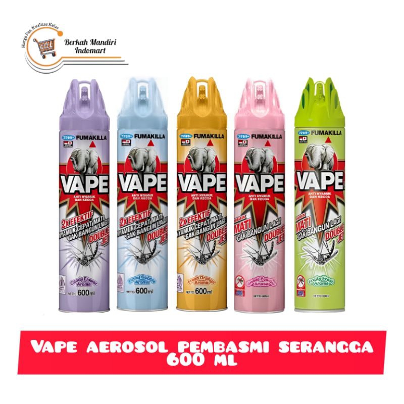 Jual Fumakilla vape aerosol pembasmi semprot serangga nyamuk 600 ml ...