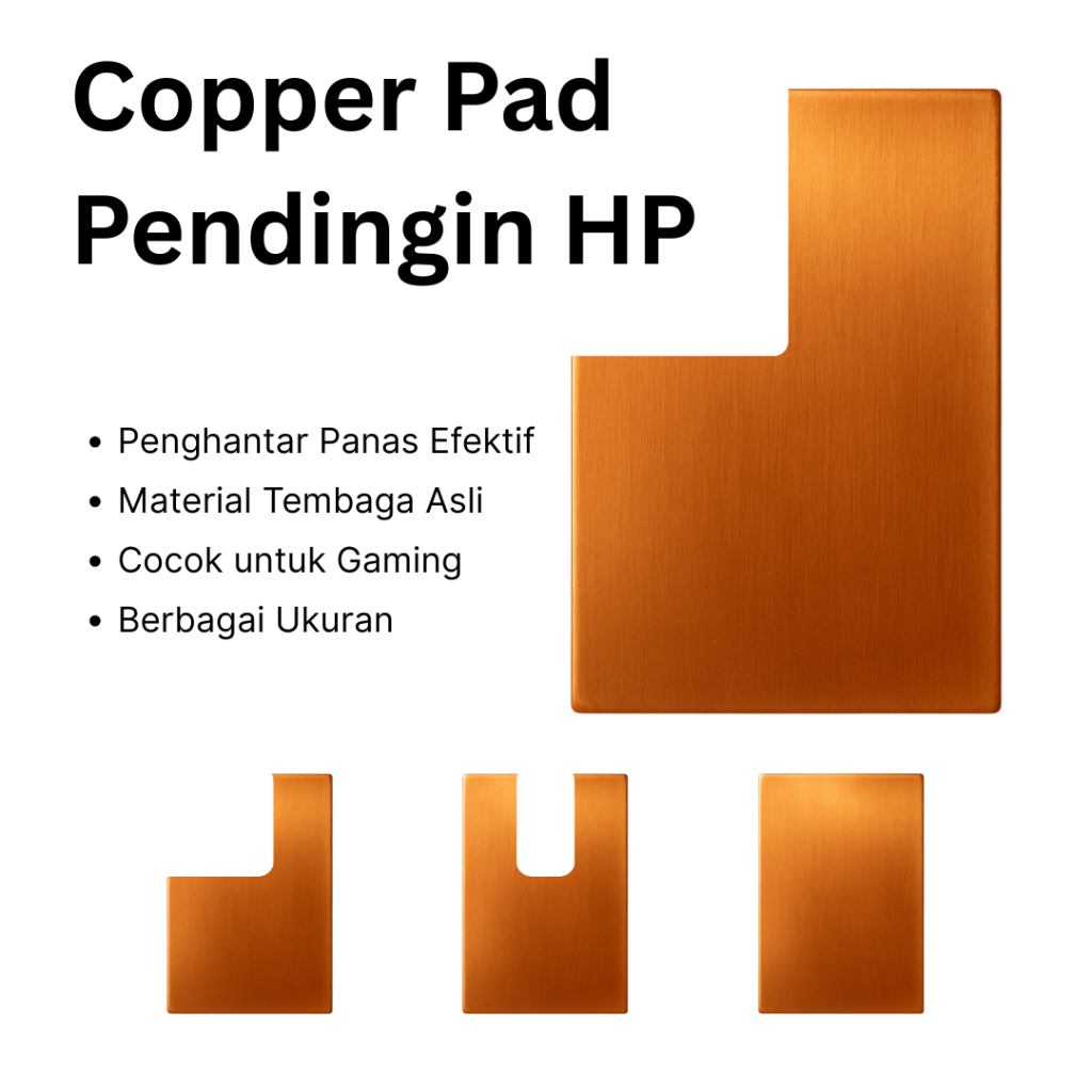 Jual Copper pad thermal pad tembaga Pendingin HP heatsink penghantar ...