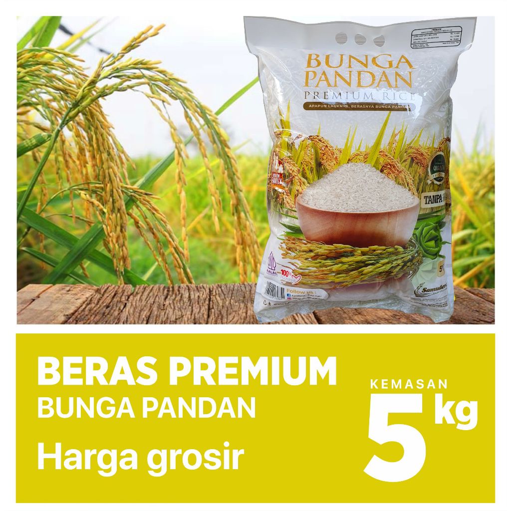 Jual Beras Bunga Pandan Premium 5kg/Beras Murah | Shopee Indonesia