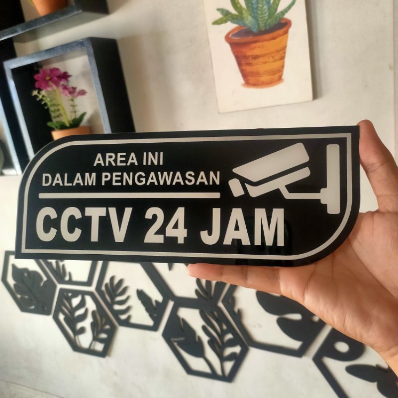 Jual SIGN AKRILIK CCTV | AKRILIK CCTV SIMPLE | SIGNAGE ACRYLIC ...