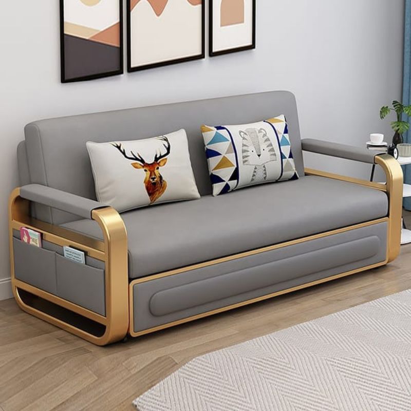 Jual sofa bed luxury modern minimalis kayu jati vatian duco elegant | Shopee Indonesia