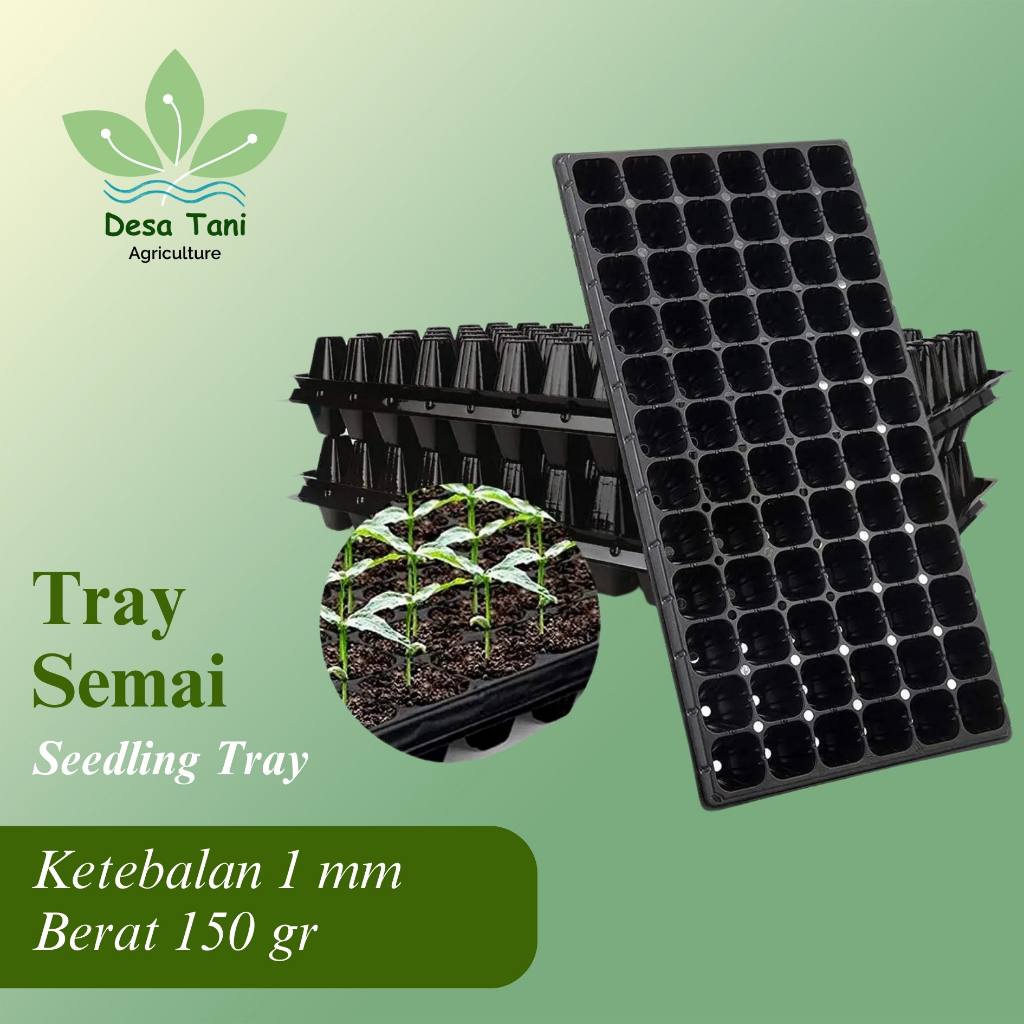 Jual Tray Semai Tebal 1mm Potray Seeding Tray Pembibitan Tanaman ...