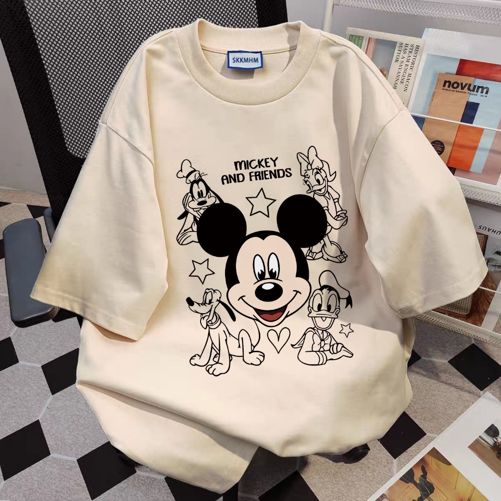 Jual Forteid Baju Wanita Kaos Wanita Korean Style Lengan Pendek Disney ...