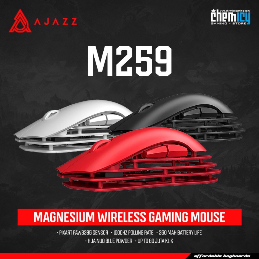 Jual Ajazz M259 / M-259 Magnesium Alloy Ultra-lightweight Wireless ...