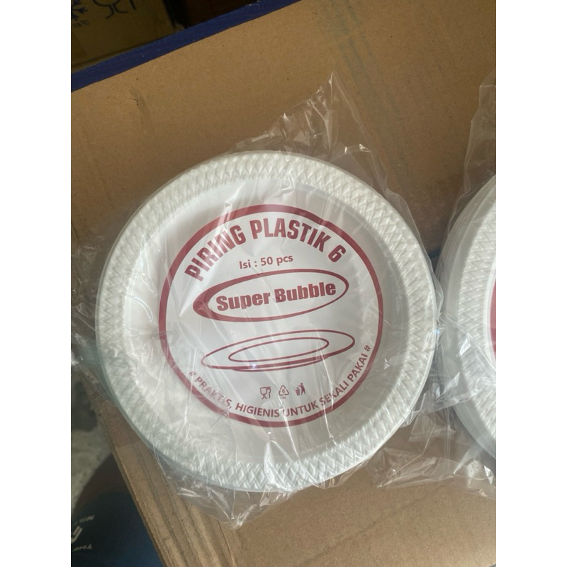 Jual PIRING PLASTIK UKURAN 6 / 7 / 9 | 1 Pak ISI 50 Pcs | Shopee Indonesia