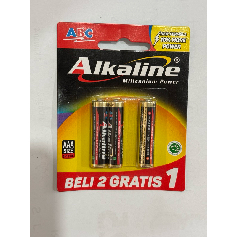 Jual BATERAI ALKALINE ABC AAA ORIGINAL BATERAI ABC ALKALINE A3 HARGA ...