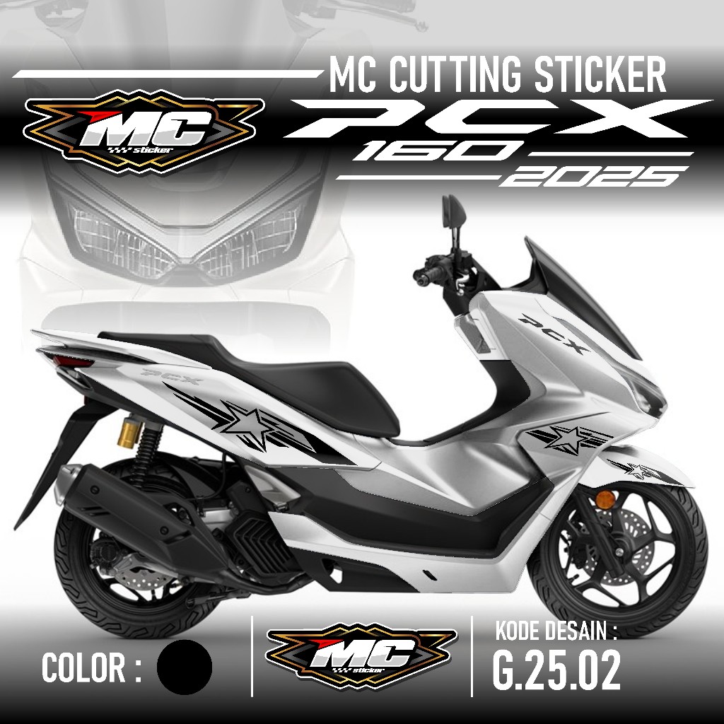 Jual Cutting Sticker Striping PCX 160 NEW 2025 - Aksesoris Motor Stiker ...