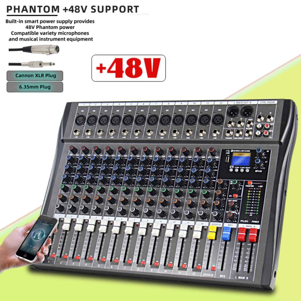 Jual [COD] Mixer Audio Profesional F7/K8-BT mixer mixer kecil 4 saluran ...