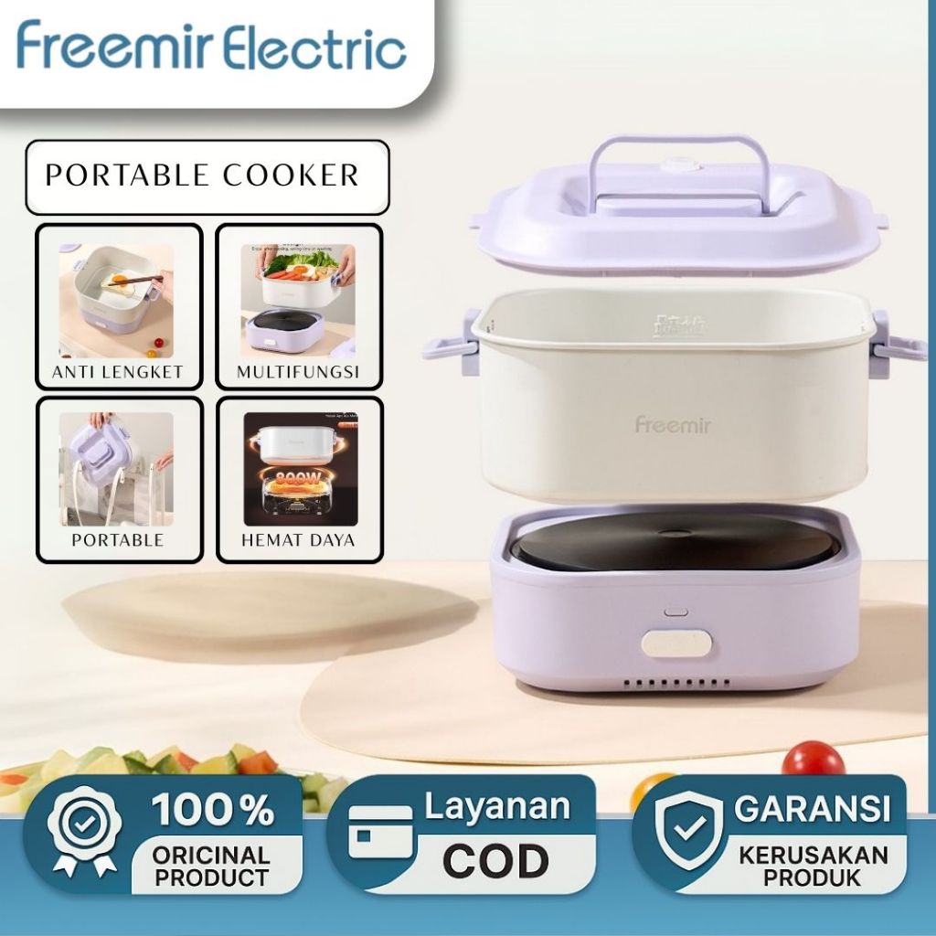 Jual freemir Electric Portable Cooker 2,5 liter Panci Multifungsi ...
