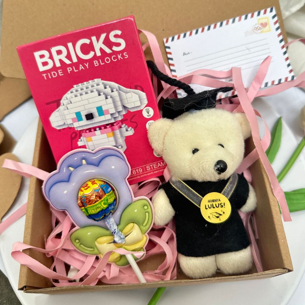 Jual Byanisa Hampers Kado Hadiah Wisuda Perpisahan Boneka dengan Brick ...