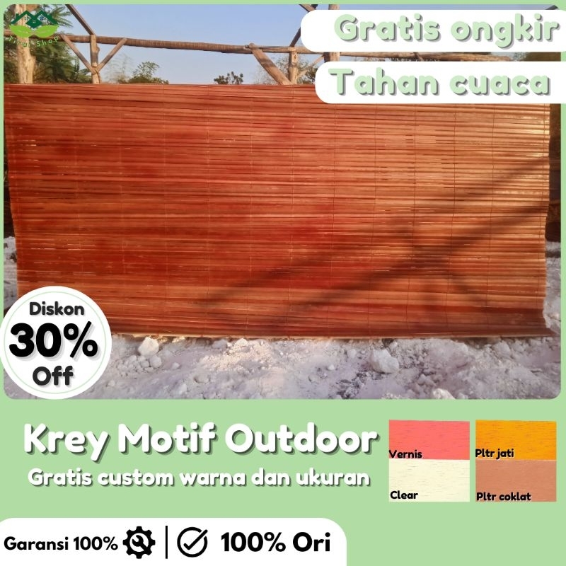 Jual Krey Tirai Outdoor Bahan Sawit Bambu Ukuran 1m×2m | Shopee Indonesia