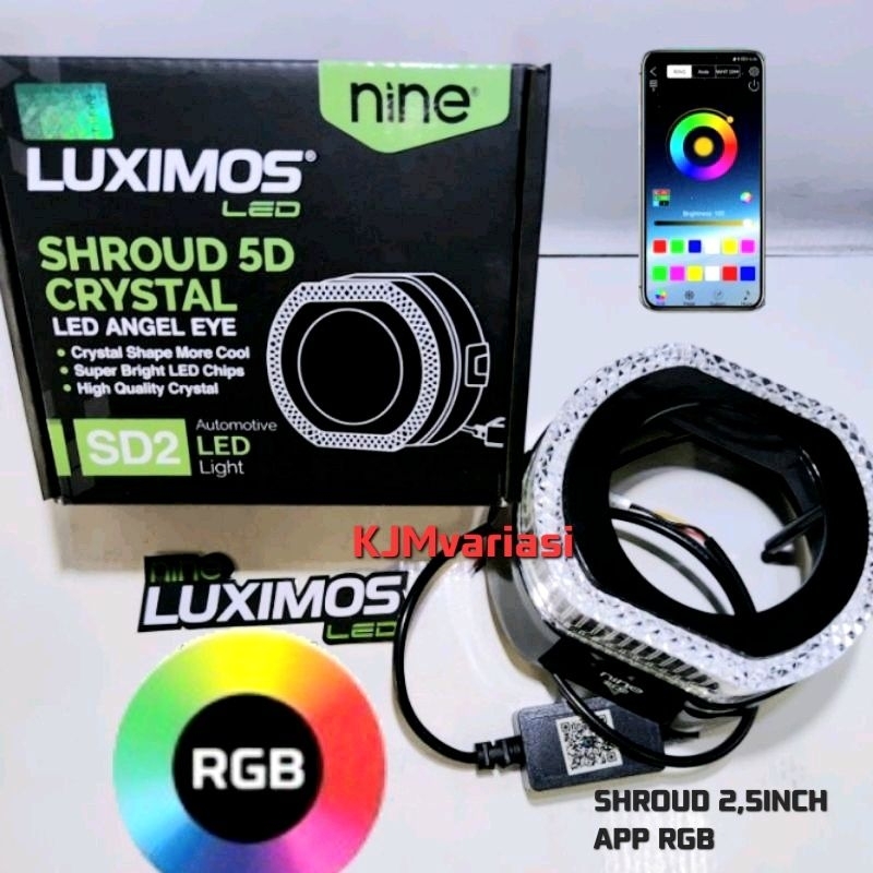 Jual SHROUD BMW AKRILIK PRIJECTOR SD2 NINE LUXIMOS 2,5INCH KRISTAL RGB ...