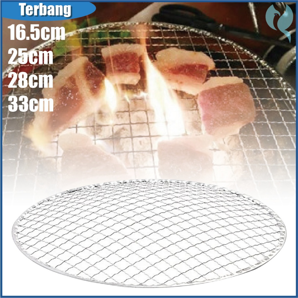 Jual BBQ Grill Net Jaring Bulat Stainless Steel Barbecue Wire Mesh ...