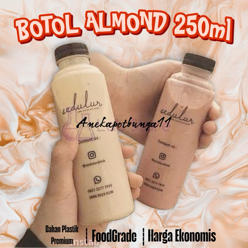 Jual Botol Almond 250 ml SN / Botol Plastik / Botol Plastik Murah / 250 ...