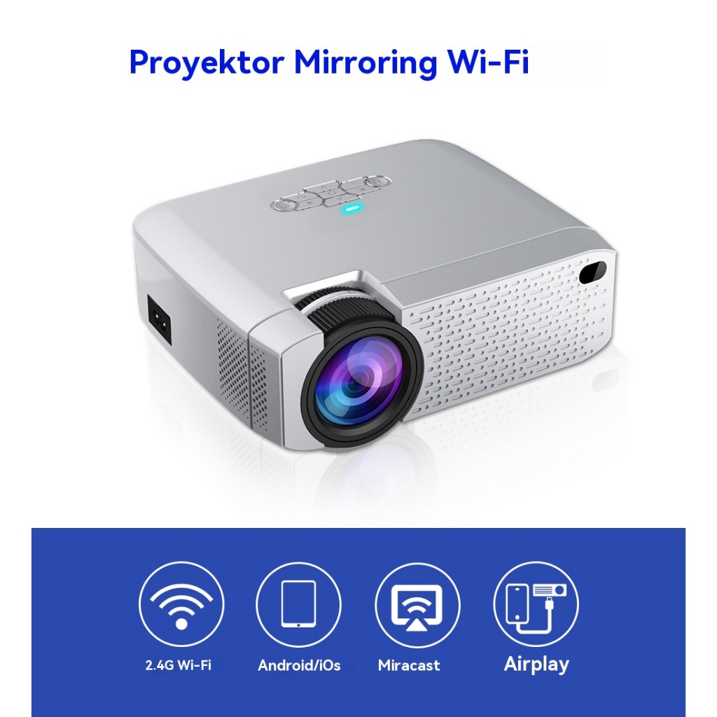 Jual D40W Mirror Projector 4K Built-in Speaker, Tampilan Proyektor Sinkronisasi 4K, Layar LED ...