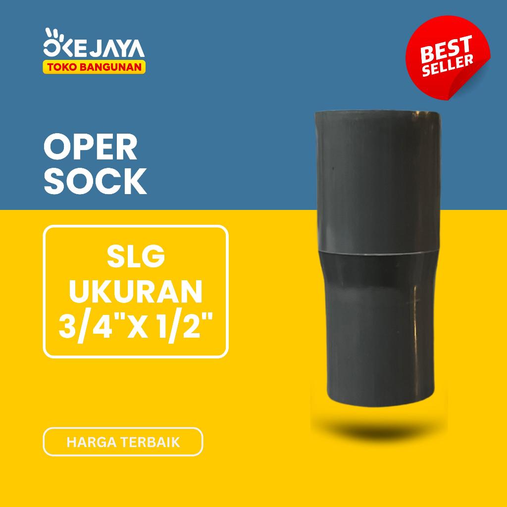 Jual Fitting Pipa uPVC SLG TS Reducer Socket 3/4" x 1/2" Inch | Shopee Indonesia