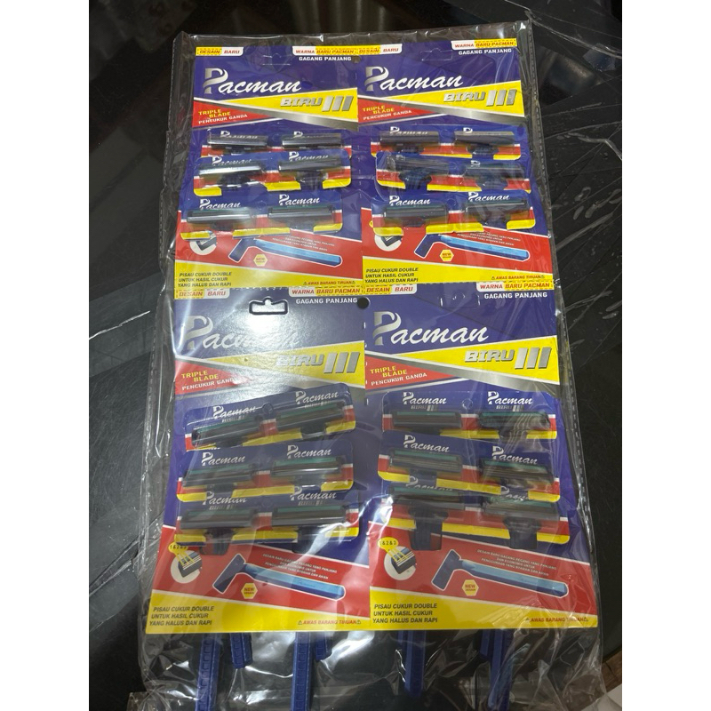 Jual Alat Cukur Jenggot Kumis PACMAN – Pilihan 2 & 3 Mata Pisau | Tajam & Nyaman | Shopee Indonesia