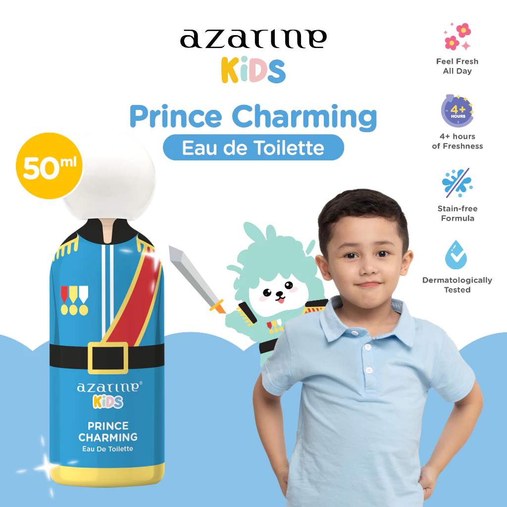 Jual Azarine Kids Eau de Toilette Parfum Anak Prince Charming 50 ml | Shopee Indonesia