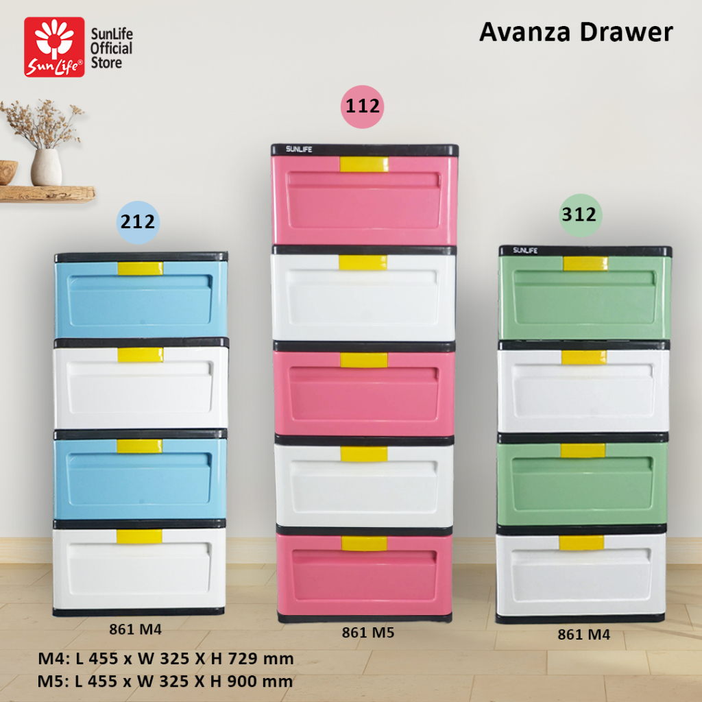 Jual SunLife Avanza Drawer Lemari Pakaian 4 & 5 Susun – Rak Drawer ...