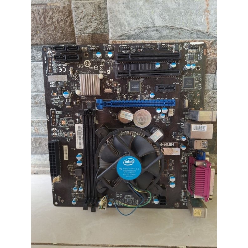 Jual motherboard h81 lga1150 processor G & fan | Shopee Indonesia