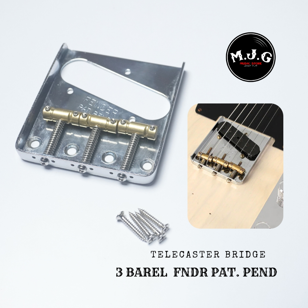 Jual tremolo saddle bridge gitar elektrik telecaster FNDR with 3 barel ...