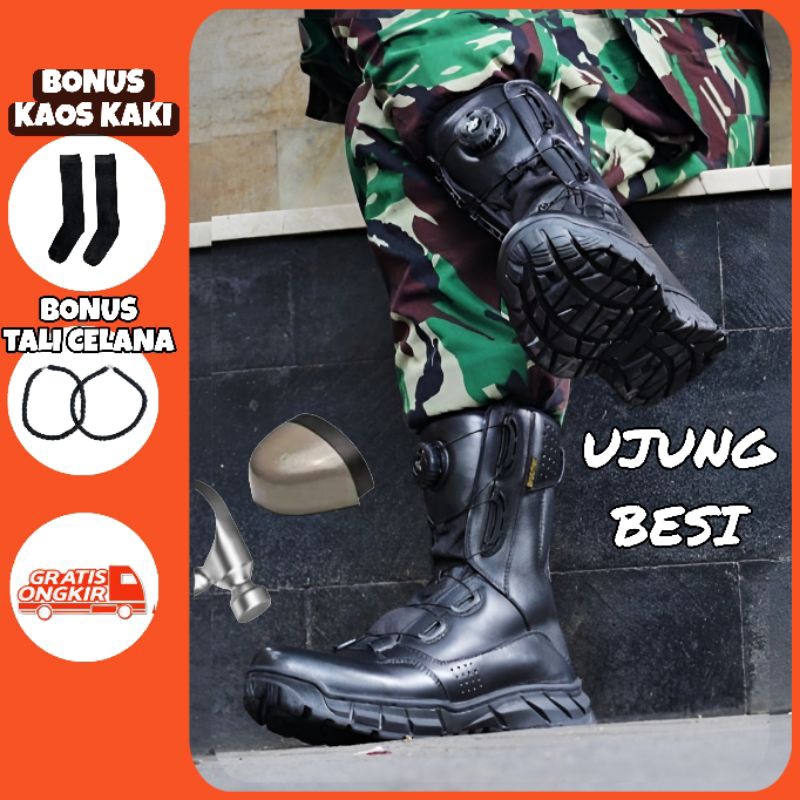 Jual Sepatu Pdl Tactical Tali Putar Full Kulit Merk Brotrher Fitgo ...