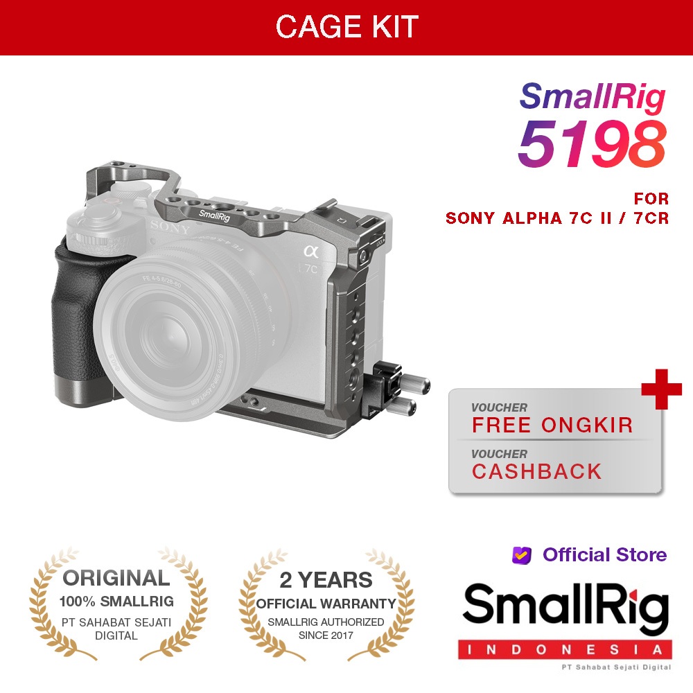 Jual SmallRig “HawkLock” Quick Release Cage Kit with Silicone Handle ...