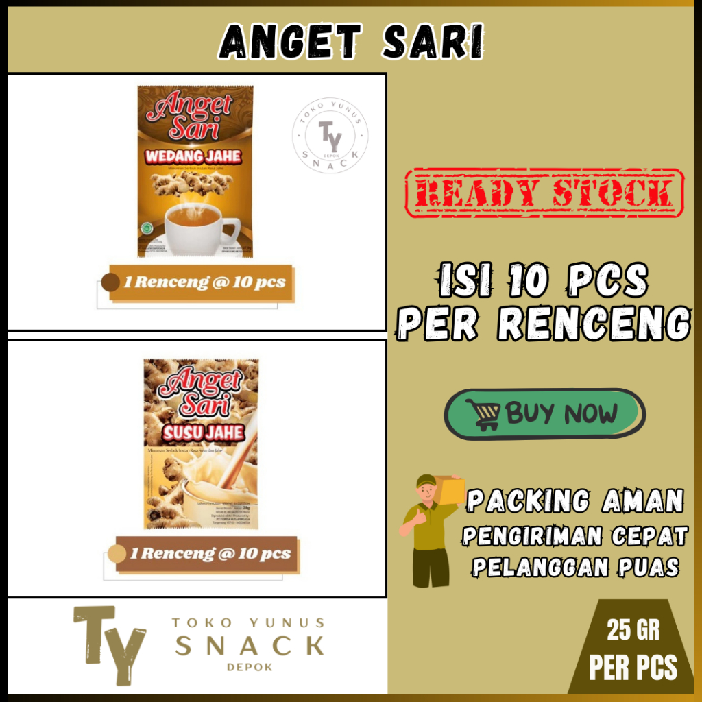 Jual ANGET SARI SUSU JAHE / WEDANG JAHE 25GR | Shopee Indonesia