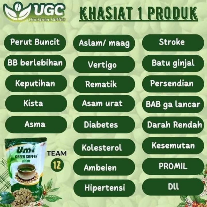 Jual UGC Umi Green Coffee Original 250gram | Shopee Indonesia