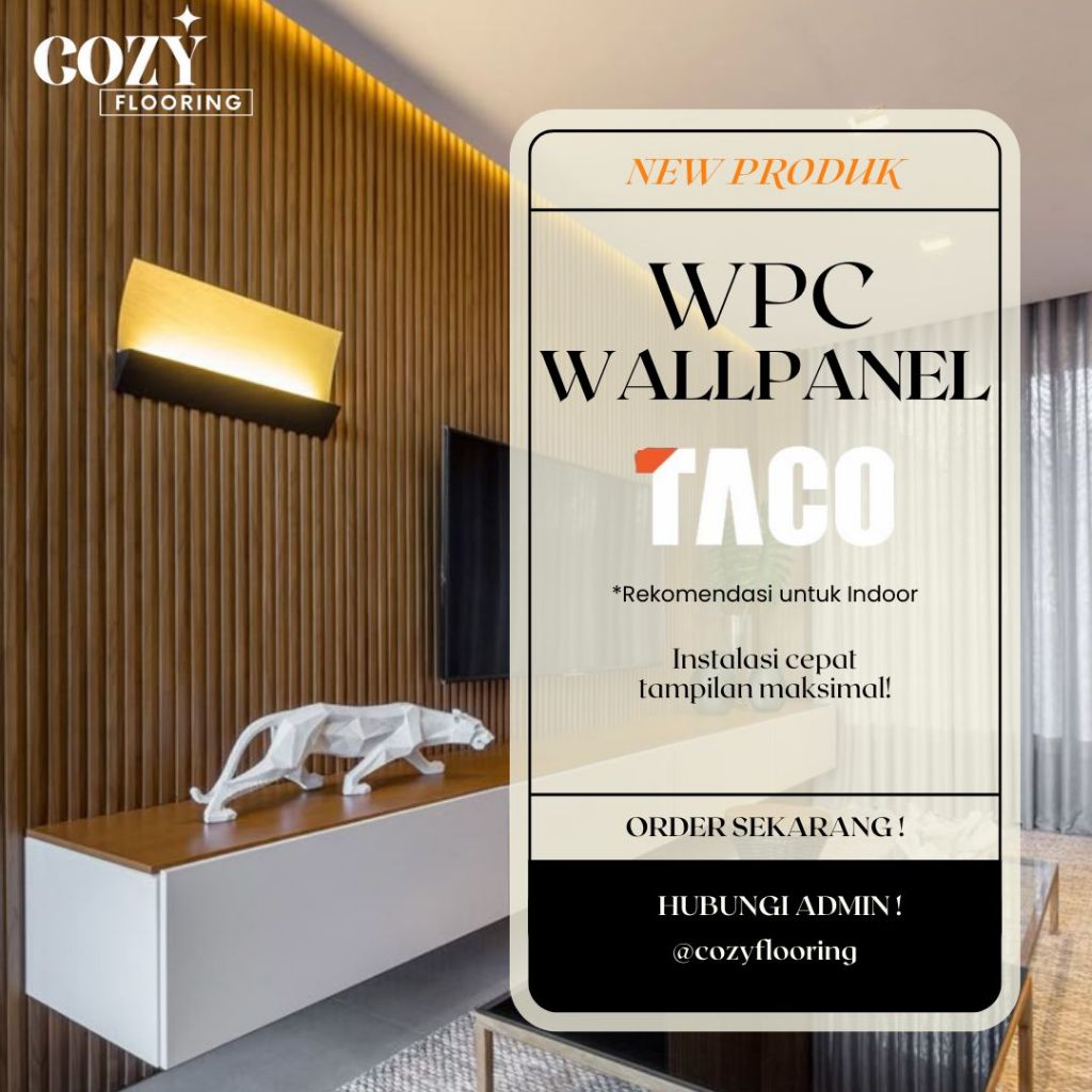 Jual WPC Wallpanel taco | wpc dinding panel TACO | Shopee Indonesia