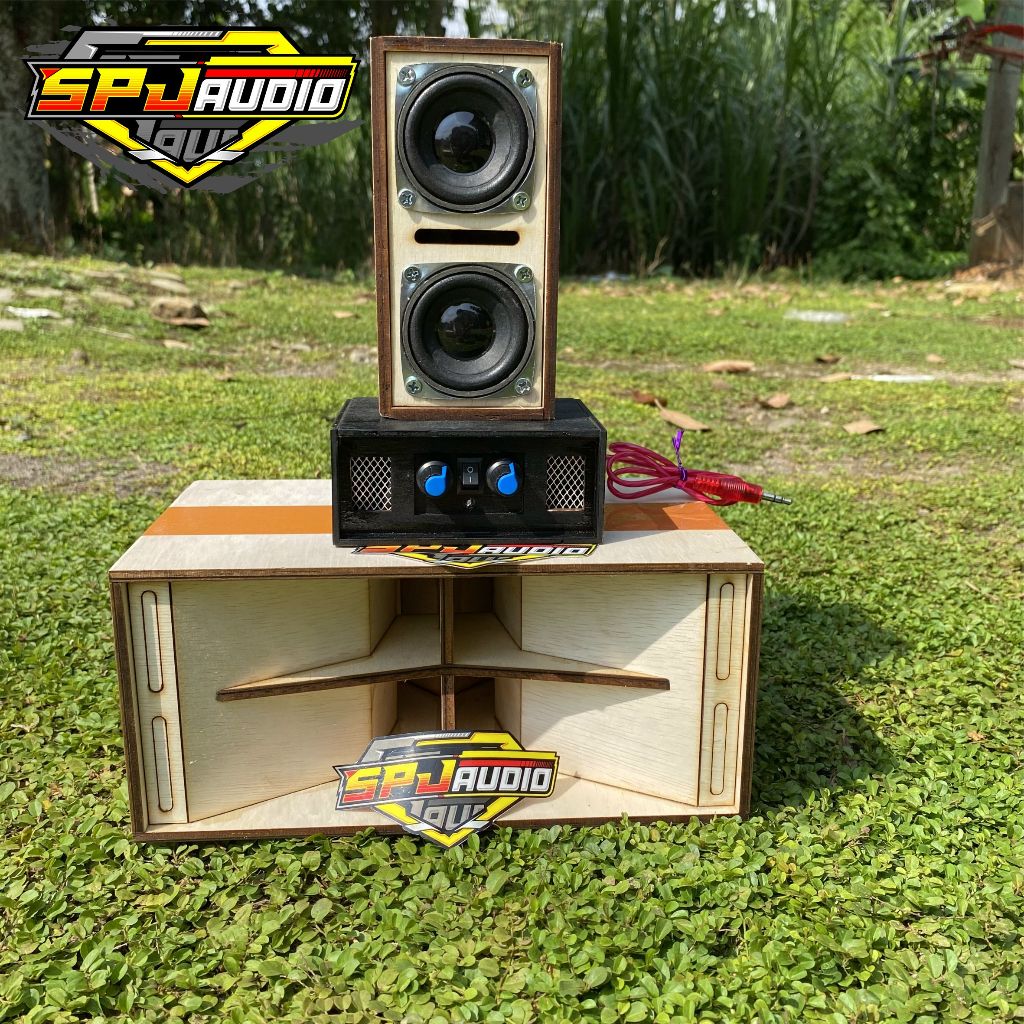 Jual Paket Sound Miniatur Fullset Box Kimochi 3 Inch dan Line Array 2 Inch Plus Speaker Lengkap ...