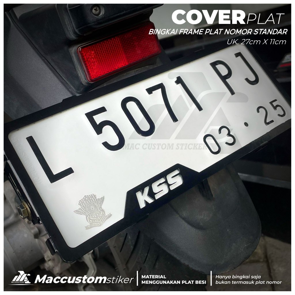 Jual BINGKAI FRAME PLAT NOMOR STANDART - COVER TATAKAN PLAT NOMOR MOTOR ...