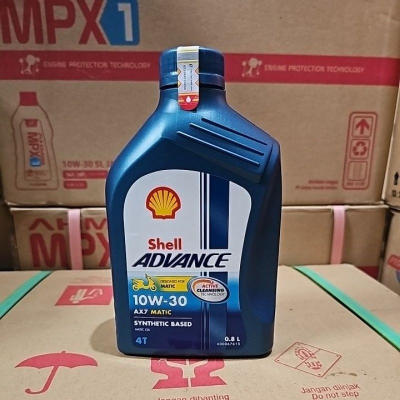 Jual Oli Shell Advance AX7 Matic 10W-30 800Ml/0.8L/Oli Motor Matic ...