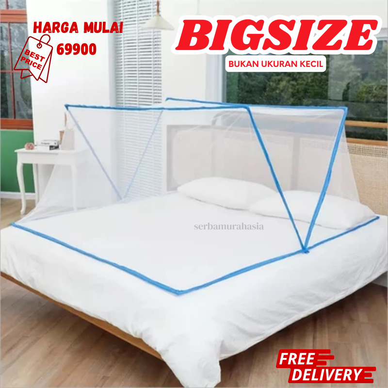 Jual Kelambu Kotak Lipat Portable Ukuran Lengkap Anti Nyamuk / Kelambu ...