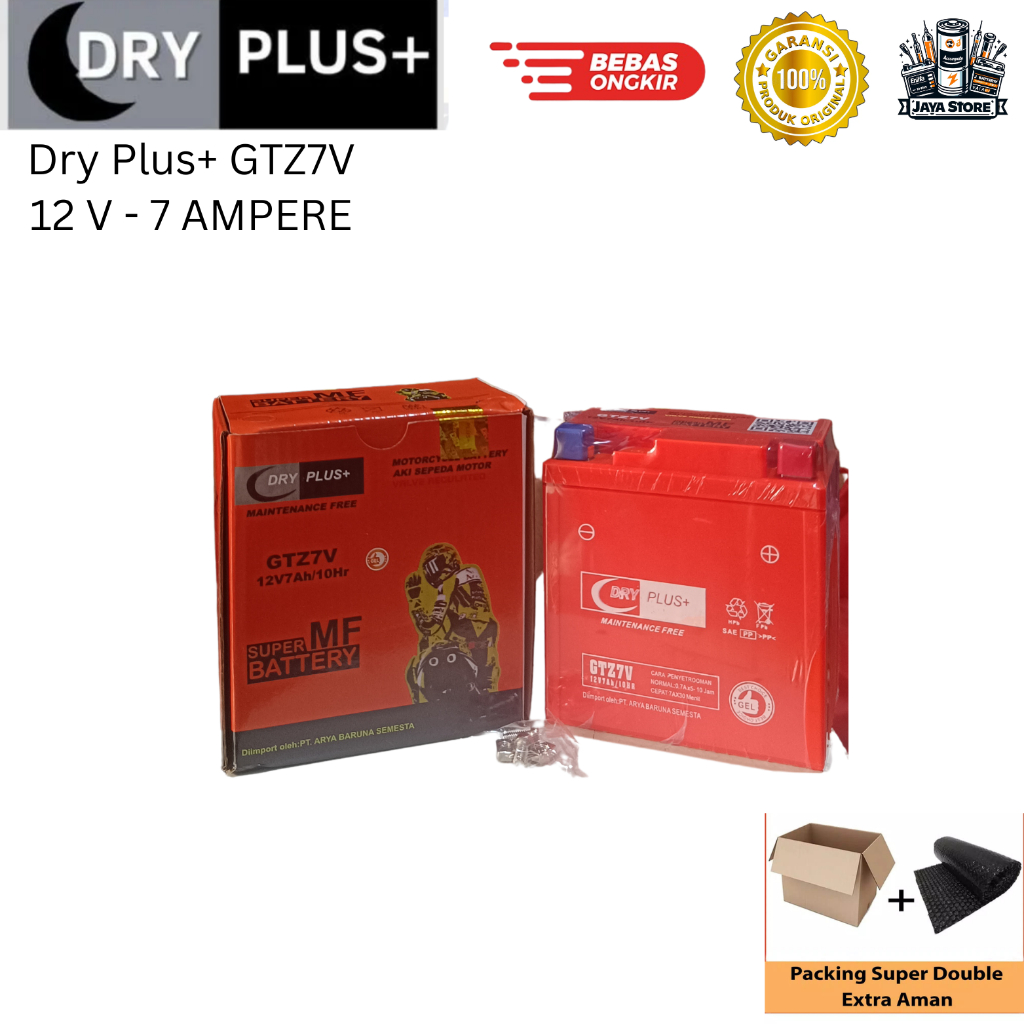 Jual Aki Kering Mf GTZ7V 7 Ampere Dry Plus+ Motor Yamaha Nmax 2018 ...