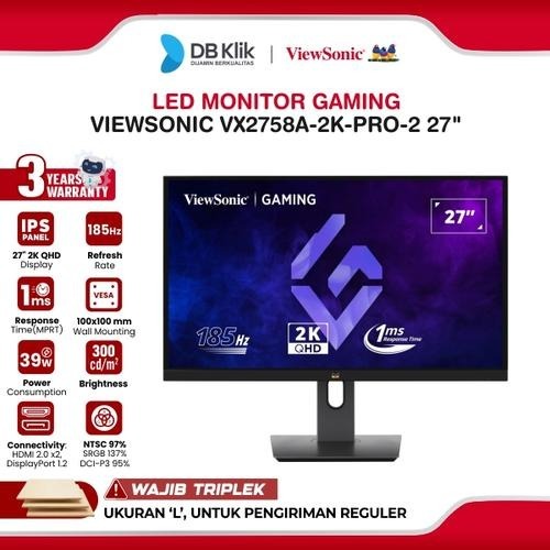 Jual VIEWSONIC LED Monitor Gaming VX2758A-2K-Pro-2 27" IPS QHD 185Hz ...