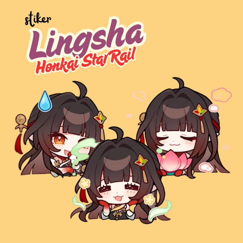 Jual STIKER LINGSHA HSR | STICKER LINGSHA HONKAI STAR RAIL 7 CM VINYL ...