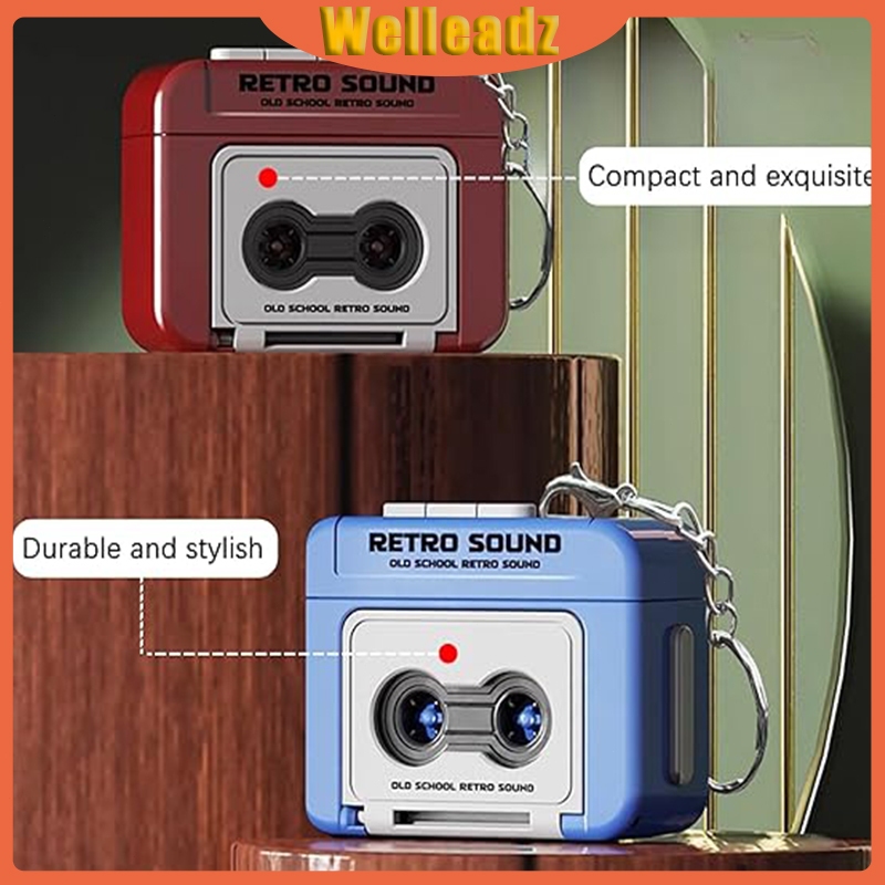 Jual Retro Gantungan Kunci Radio Mini Playable Music Recording Fun ...