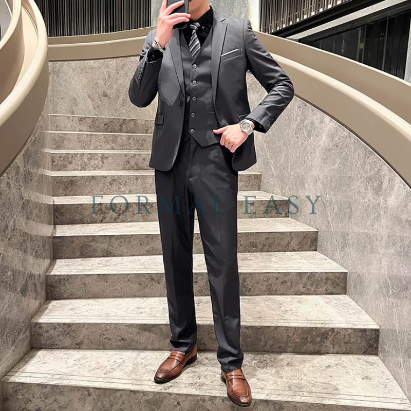 Jual Formal Easy One Set Jas Pria High Quality - Series Dark Grey ...