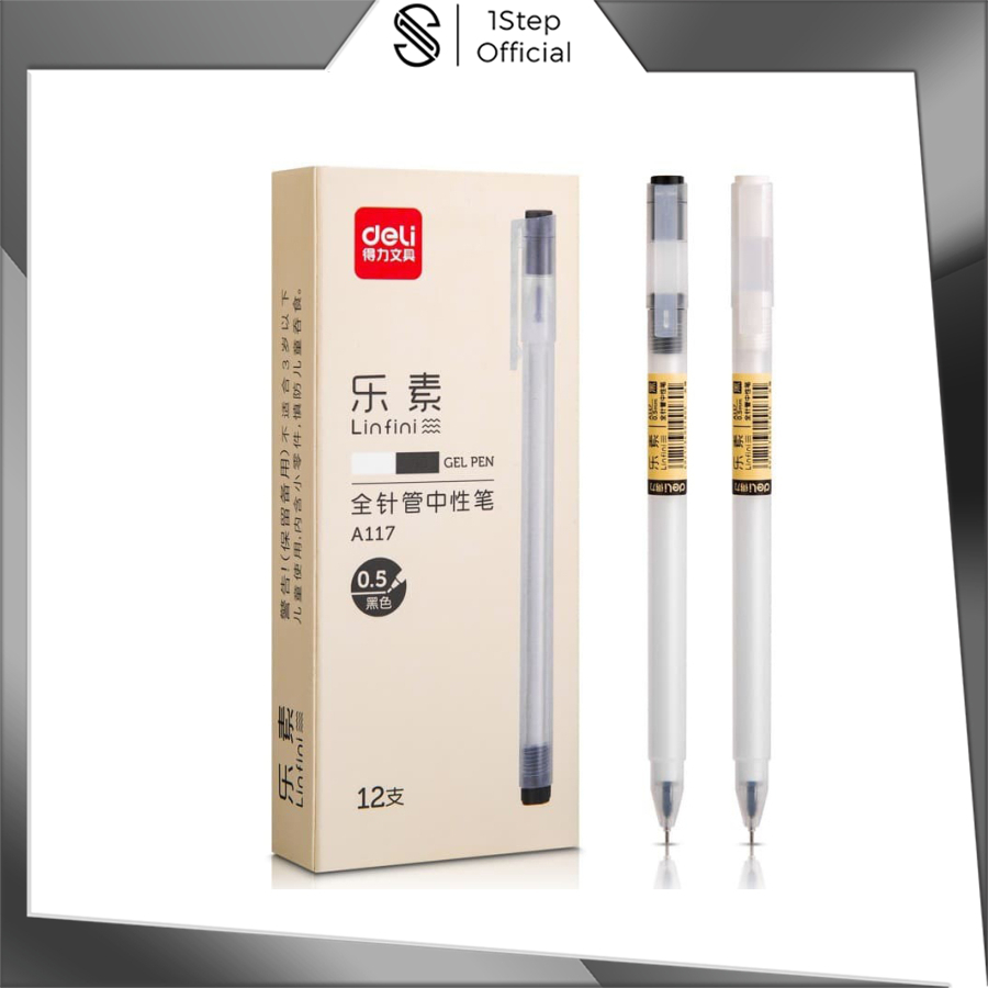 Jual 1step S015 Gel Pen Pulpen Gel Tinta Hitam 0.5mm Desain Unik ...
