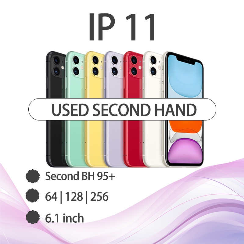 Jual IP 11 Second hand 128GB/64GB FULLSET MULUS GOOD CONDITIONS BH 95+ | Shopee Indonesia