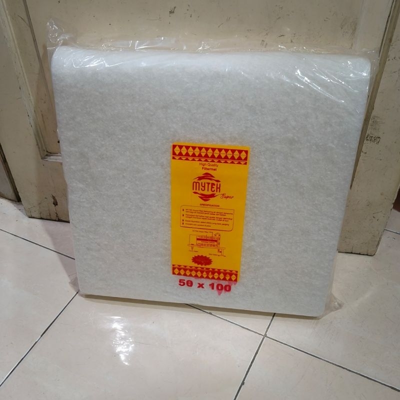 Jual media filter mekanik kapas mytech / hitech tebal 100x50 cm ...